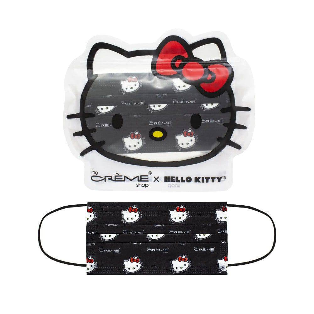 The Creme Shop Hello Kitty 3-Ply Protective Face Masks Classic Black ...